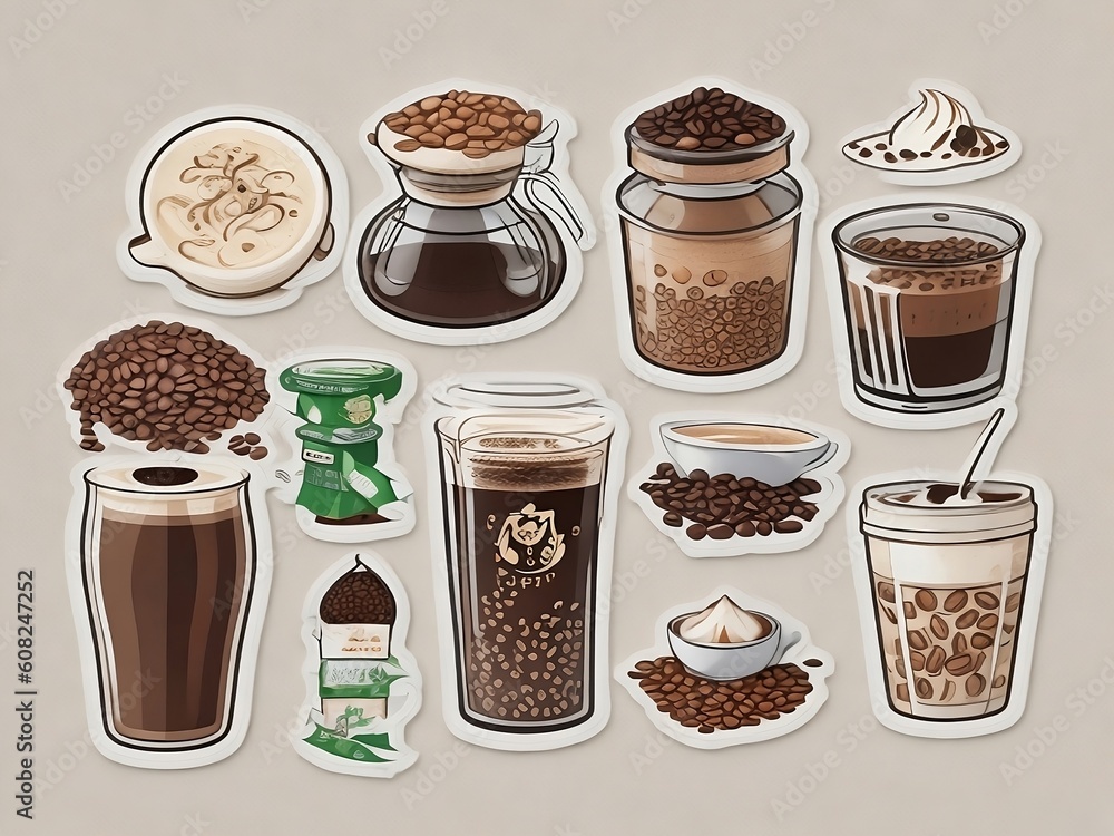Discover the diverse flavors of Vietnamese coffee with this sticker ...