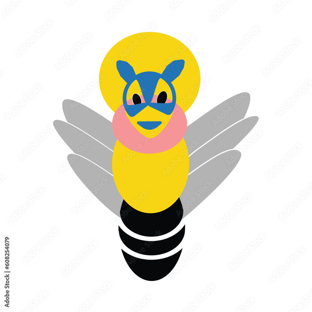 cute bee cartoon icon vector isolated on white background for your web ...