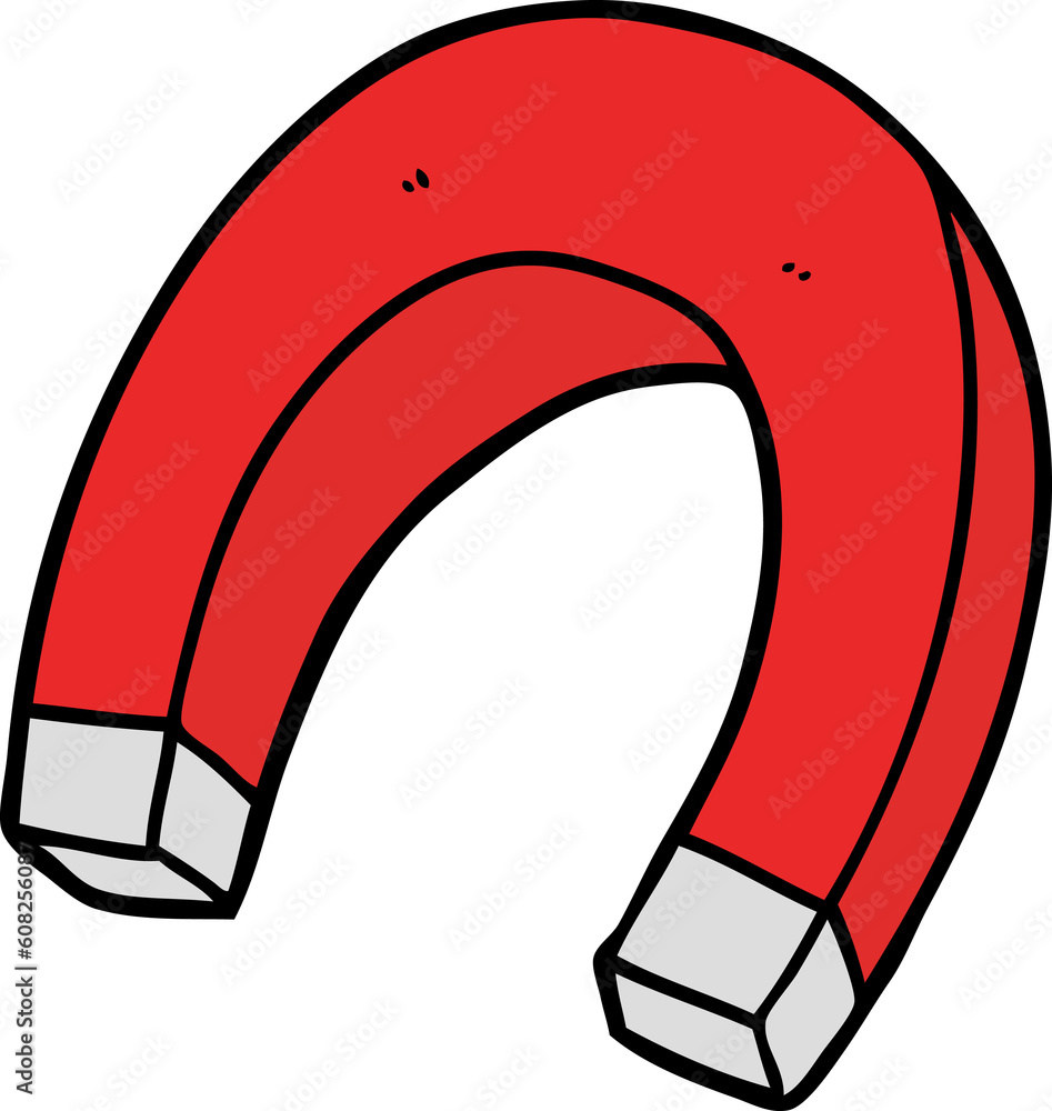 cartoon magnet Stock Illustration | Adobe Stock