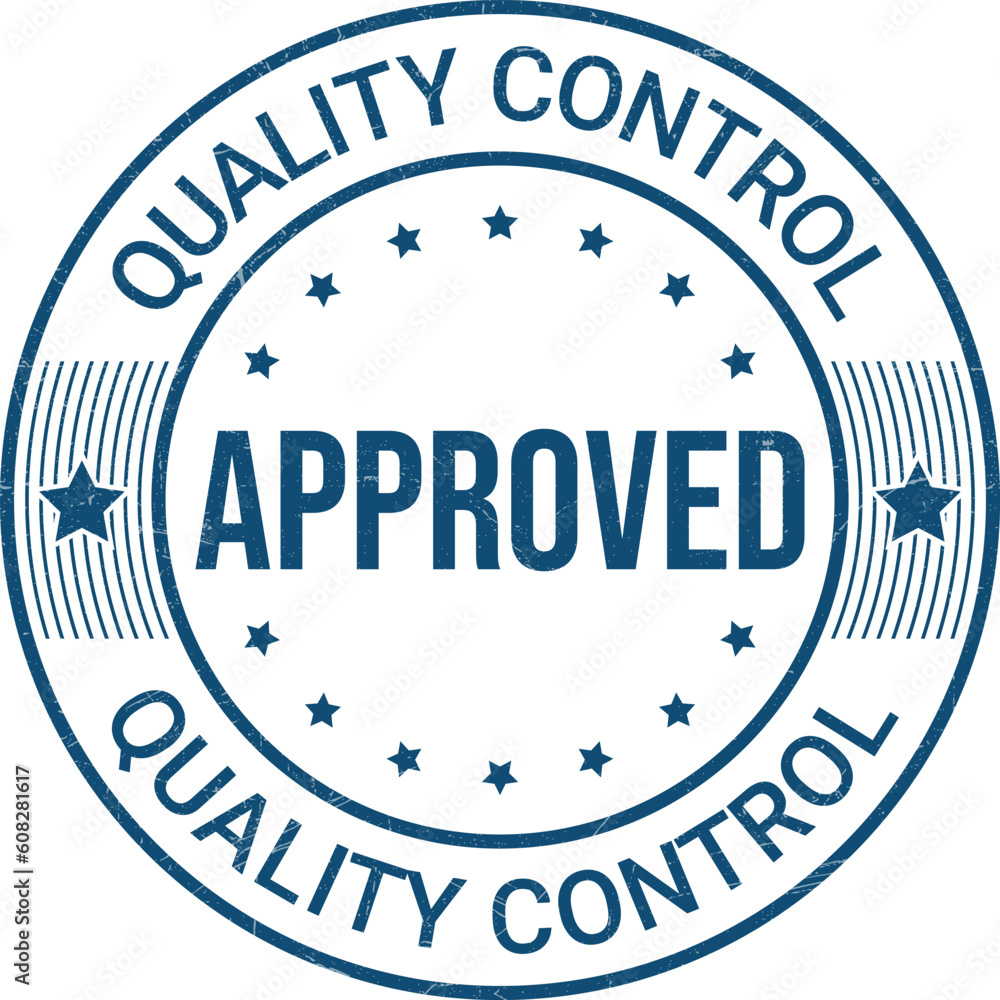 Quality Control Approved Stamp, Badge, Icon, Seal, Emblem, Quality ...