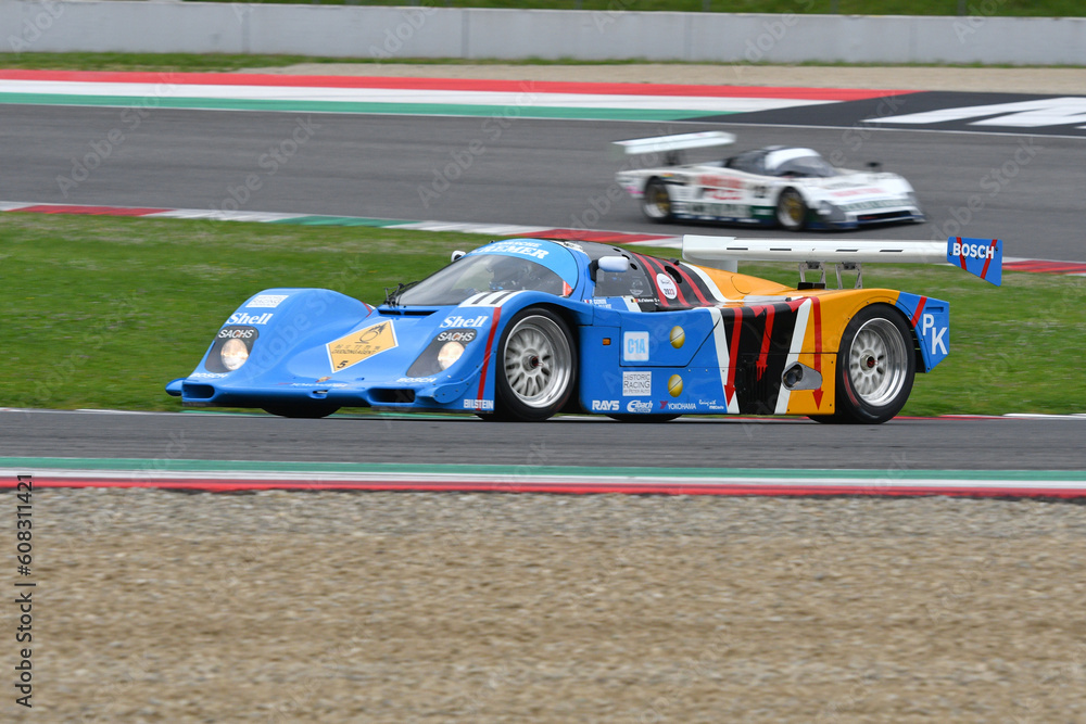 Scarperia, 2 April 2023: Porsche 962 C year 1990 in action during ...