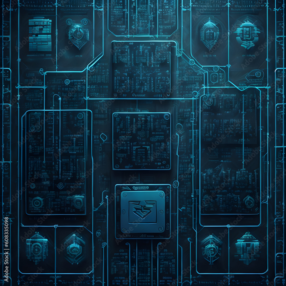 Technology grid background Stock Illustration | Adobe Stock