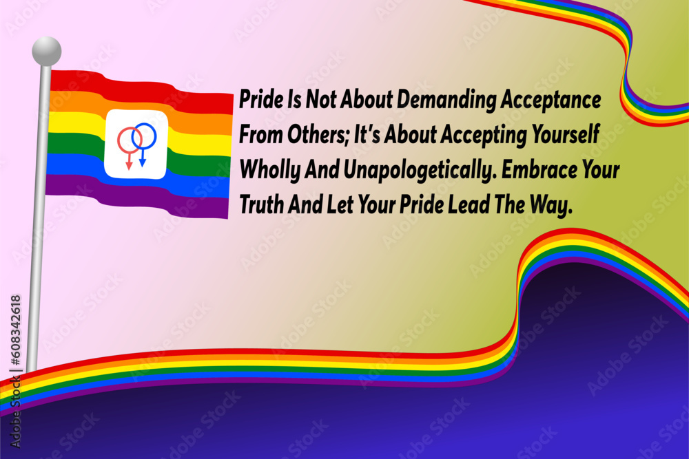 Quotes Gay Pride Flags LGBT rainbow logo icon vector suistable Pride ...