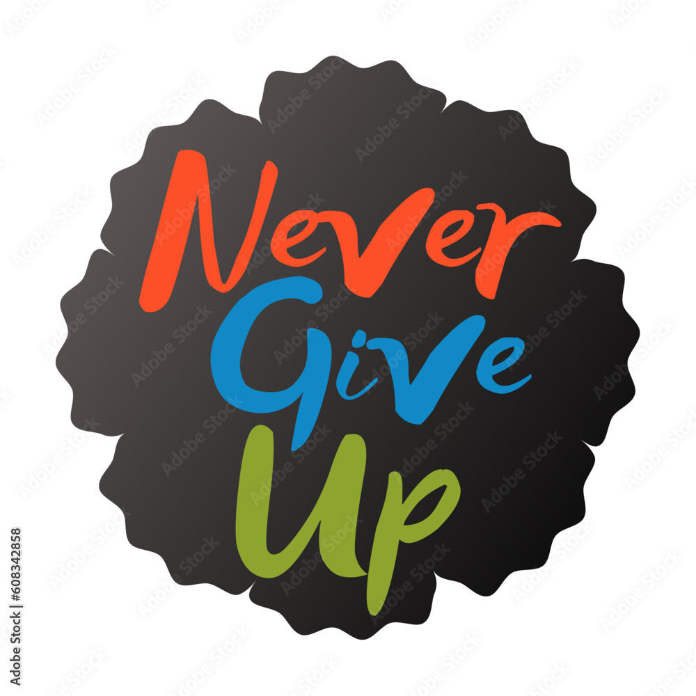 Never Give Up Clipart