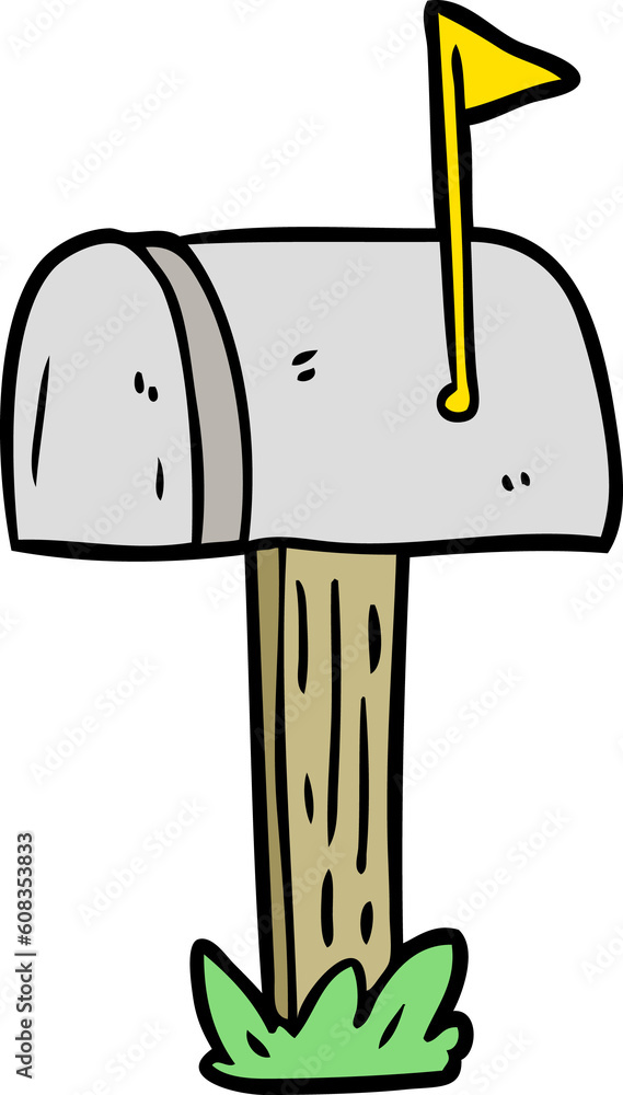 cartoon mailbox Stock Illustration | Adobe Stock