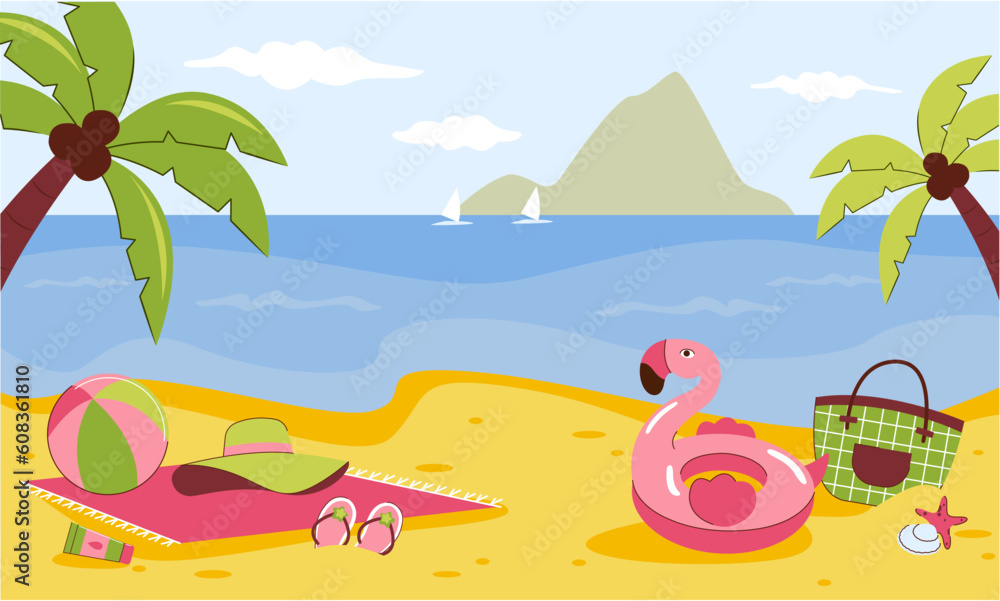 Summer Scene Clip Art