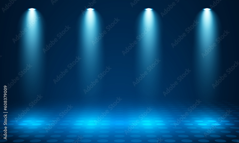 Light points aimed at center frame, dark background with light dots, 4 ...