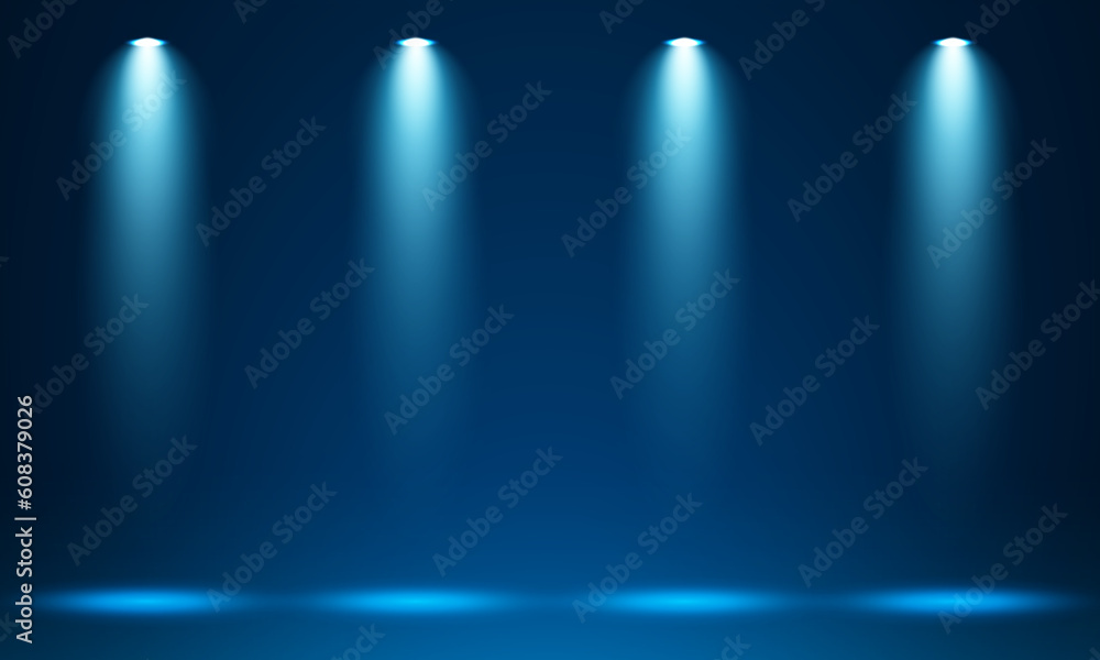 Light points aimed at center frame, dark background with light dots, 4 ...
