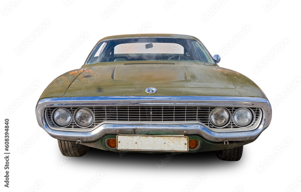 Classic american muscle car Plymouth Road Runner second generation 1971 ...