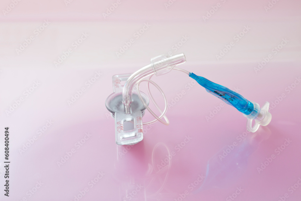 Tracheostomy tube set for establishment of artificial airway and ...