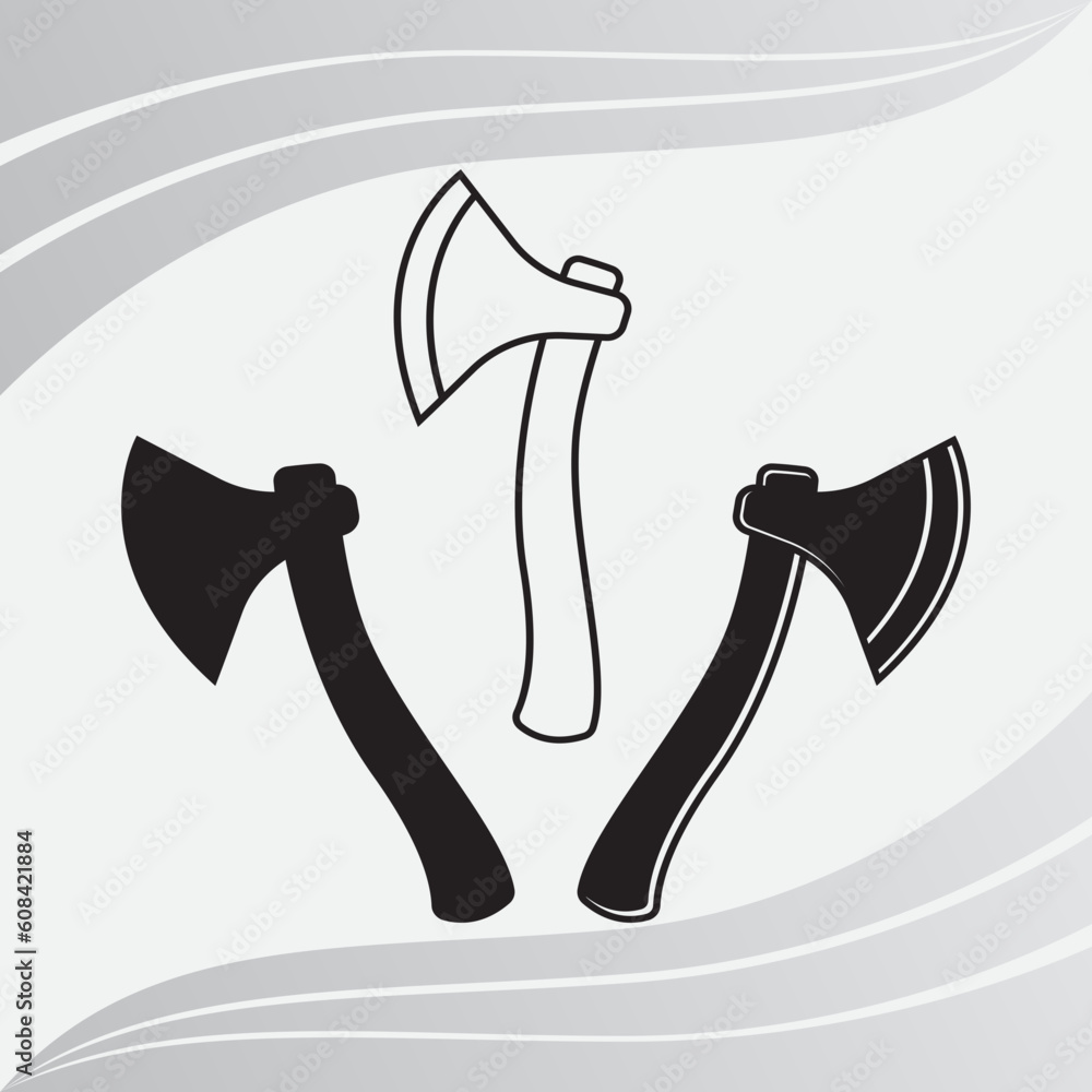 Axe, Axe Silhouette,Lumberjack Svg, Axe SVG, Axe Clipart, Cross Axe ...