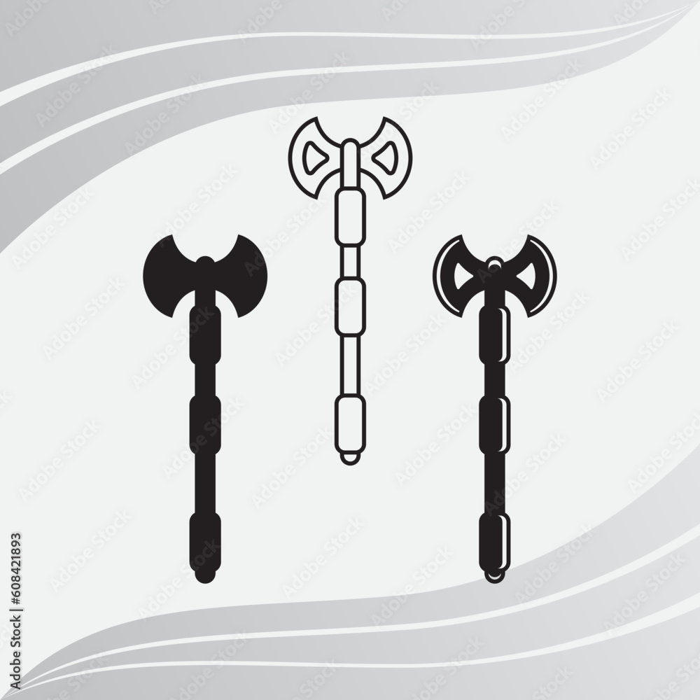 Axe, Axe Silhouette,Lumberjack Svg, Axe SVG, Axe Clipart, Cross Axe ...