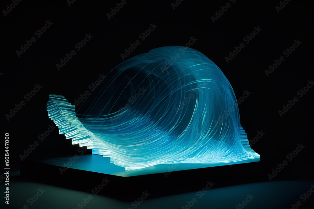 Design a dynamic and interactive 3D light model that mimics the ...