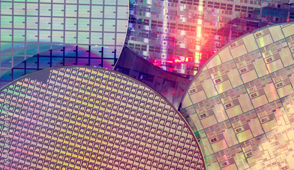 Silicon Wafers and Microcircuits of semiconductor material,used in ...