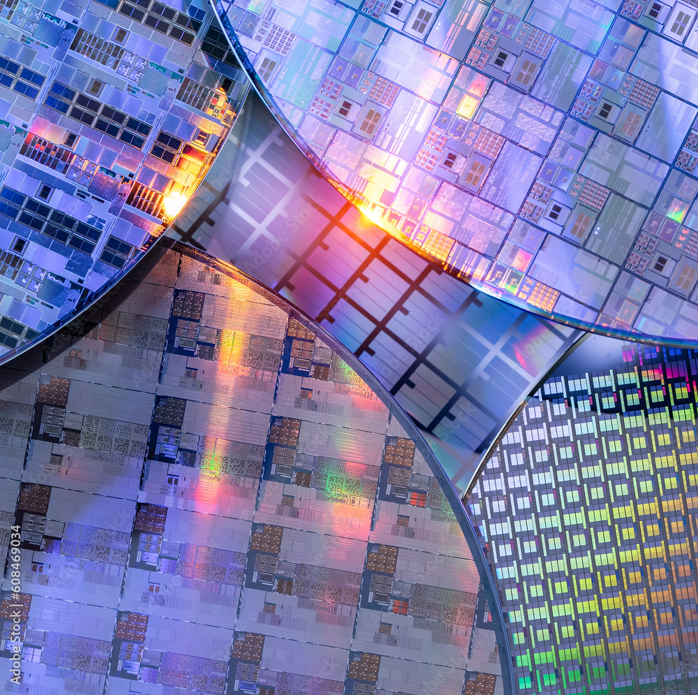 Silicon Wafers and Microcircuits of semiconductor material,used in ...