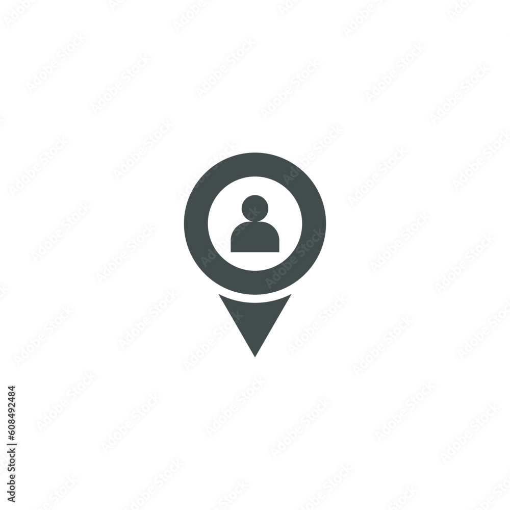 location pin icon on transparent. map marker sign. Pin Maps Logo ...