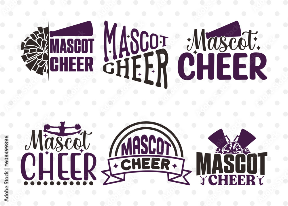 Mascot Cheer SVG Bundle, Cheerleading Svg, Cheer Svg, Cheer Life Svg ...