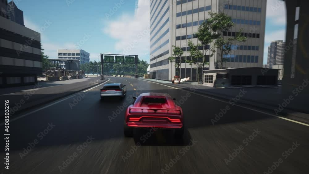 Player controlling the virtual car defeated by the online opponents in ...