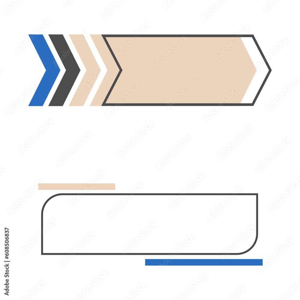 Box titles decoration modern. Vector digital callout box for design and ...