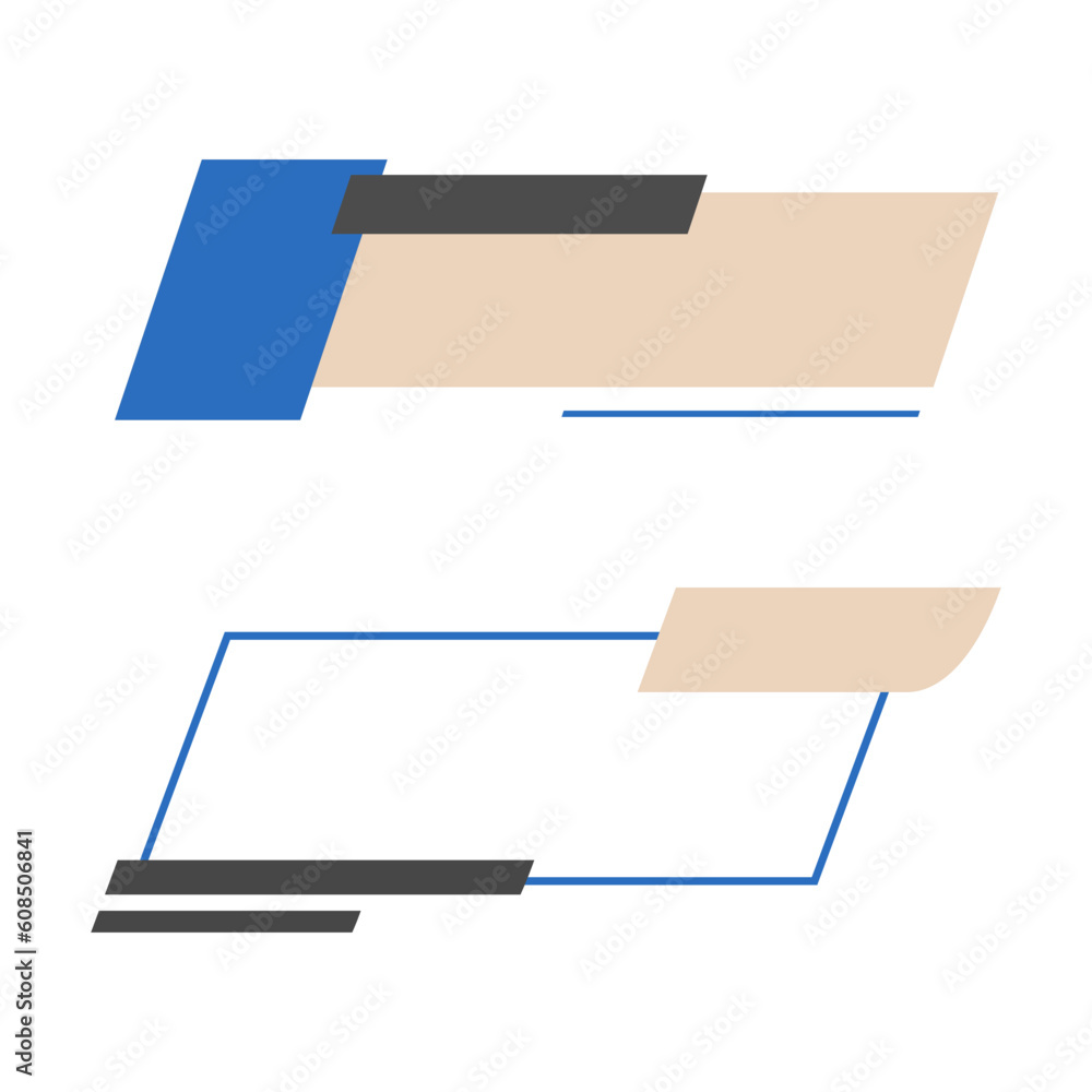 Box titles decoration modern. Vector digital callout box for design and ...