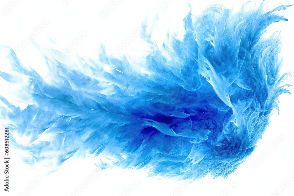 Blue fire isolated Stock Photo | Adobe Stock