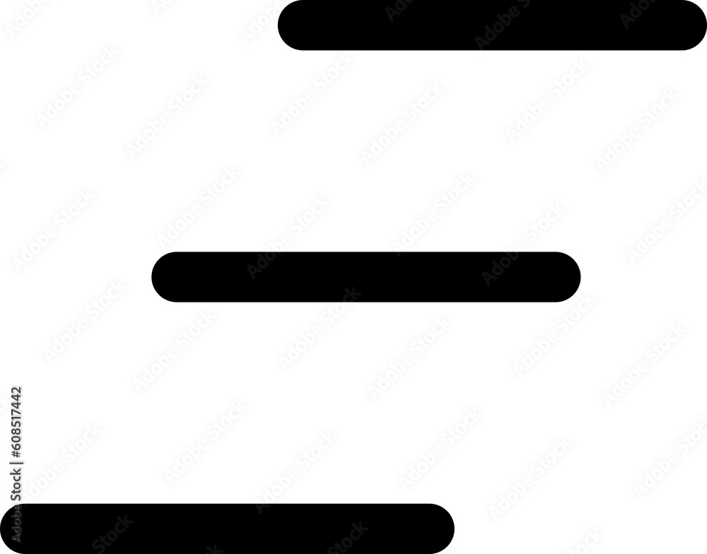 simple menu icon illustration in outline style used for web purposes ...