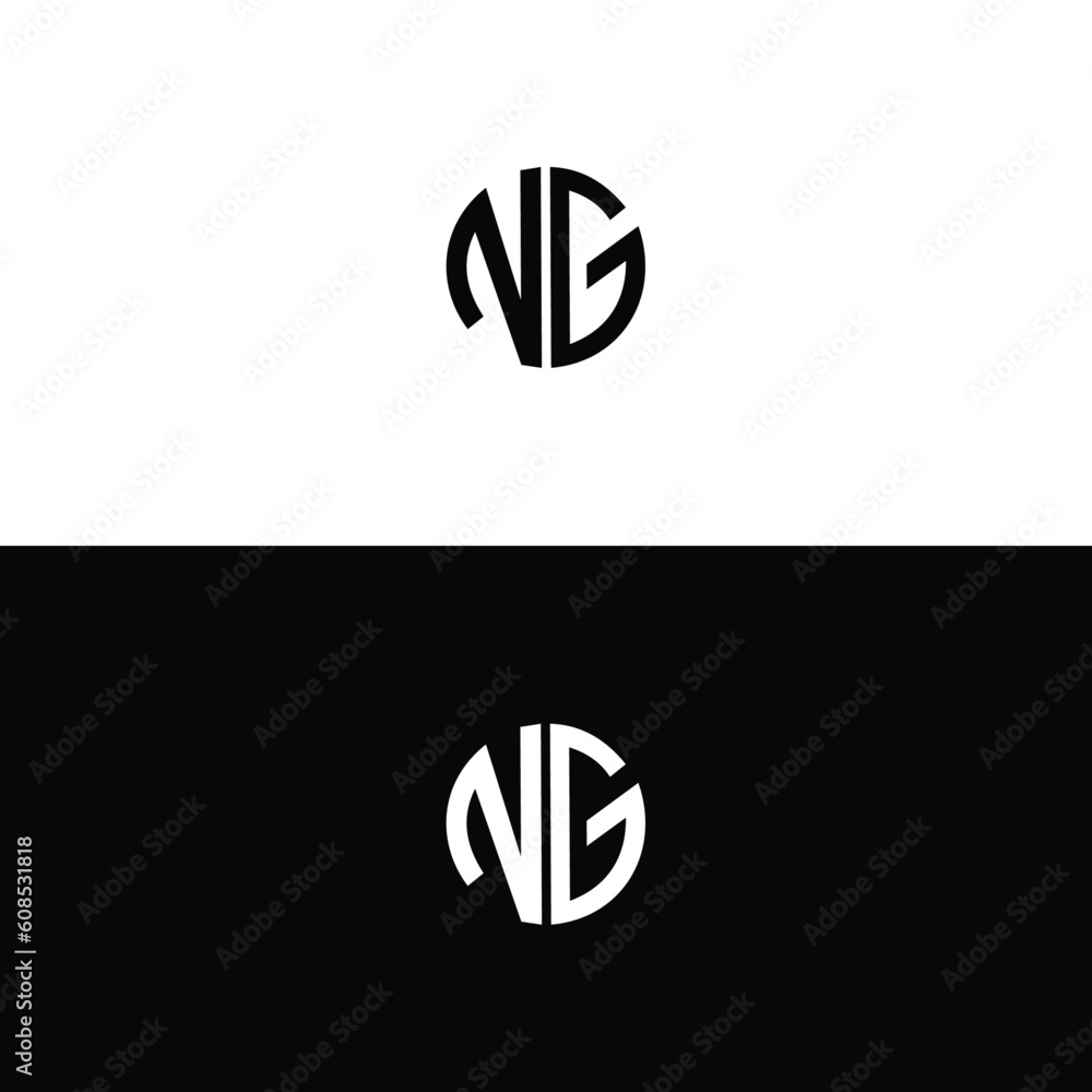 Professional Innovative Initial NG logo and ng logo. Letter NG LOGO ...