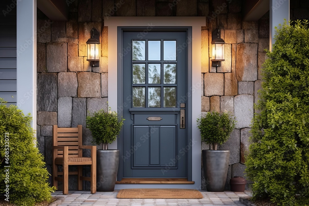 Stylish Modern Cottage: A Comfortable Front Door for Your Home ...