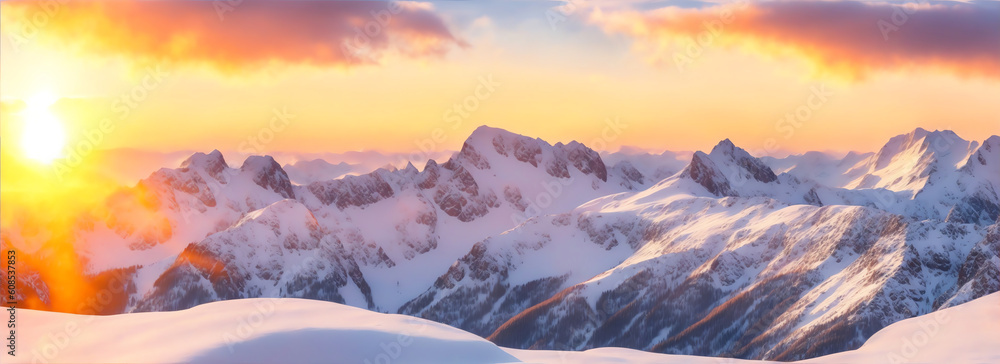 Snowy Mountain Banner