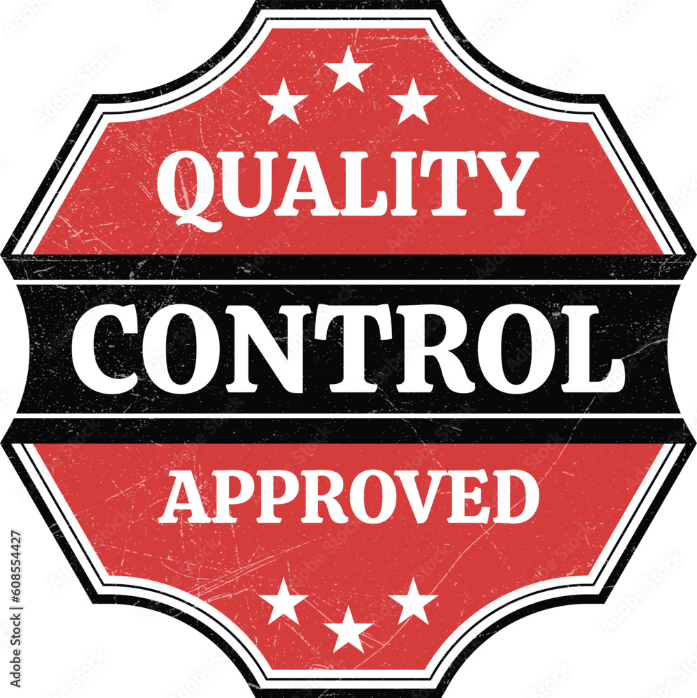Quality Control Approved Stamp, Badge, Icon, Seal, Emblem, Quality ...