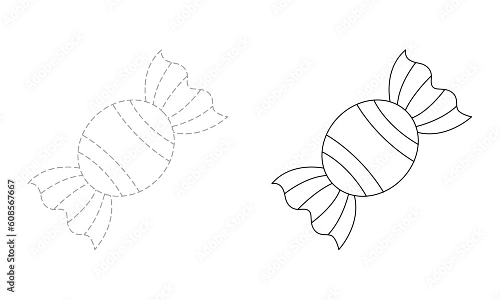 Tracing lines for toddlers. Handwriting practice sheet. Educational ...