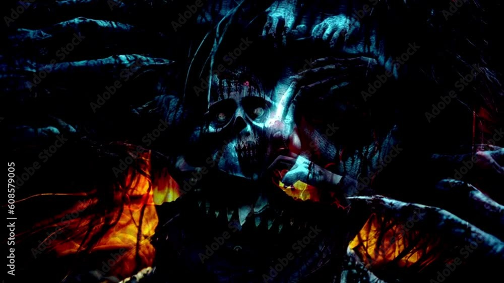 Vidéo Stock Horror Background. Disturbing Background For Your Horror ...