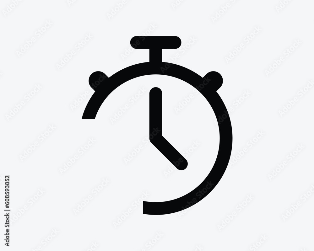 Stopwatch Icon Stop Watch Time Timer Clock Minute Speed Countdown Race