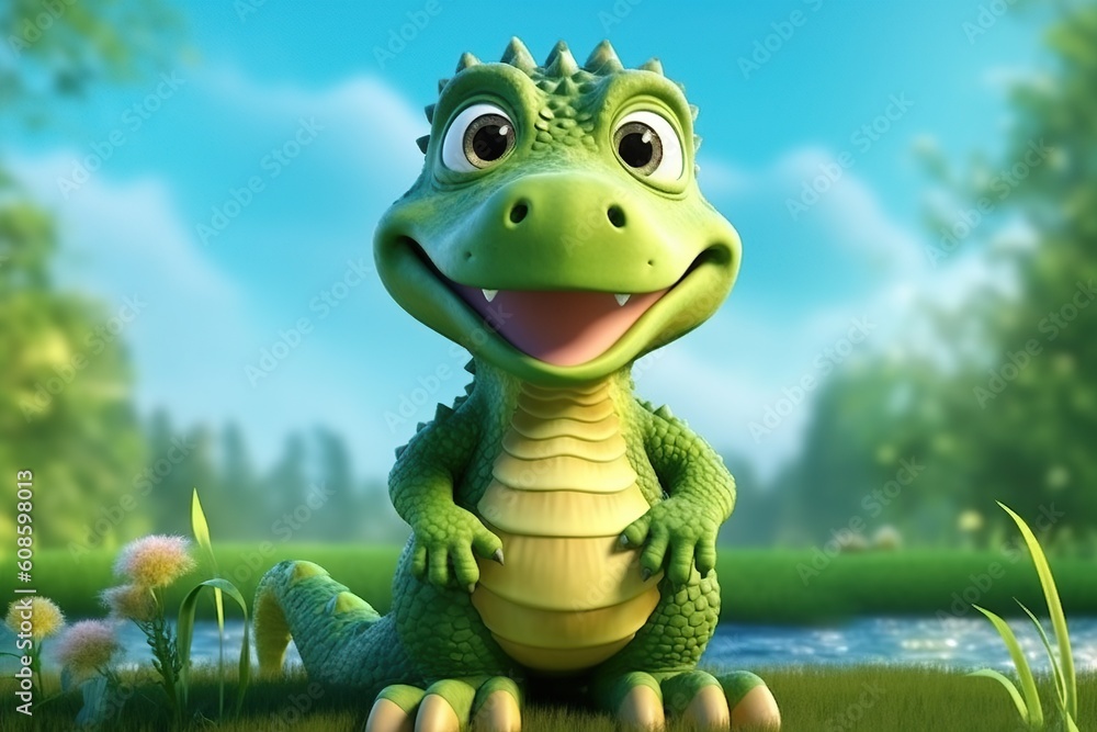 Baby Alligator Cartoon