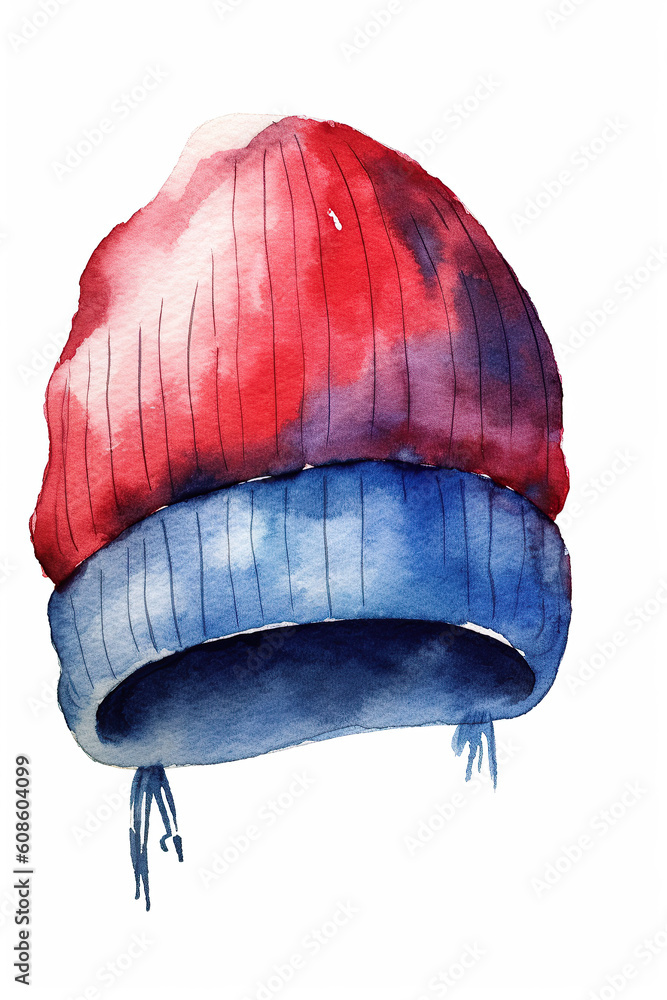 cap hat watercolor clipart cute isolated on white background Stock ...