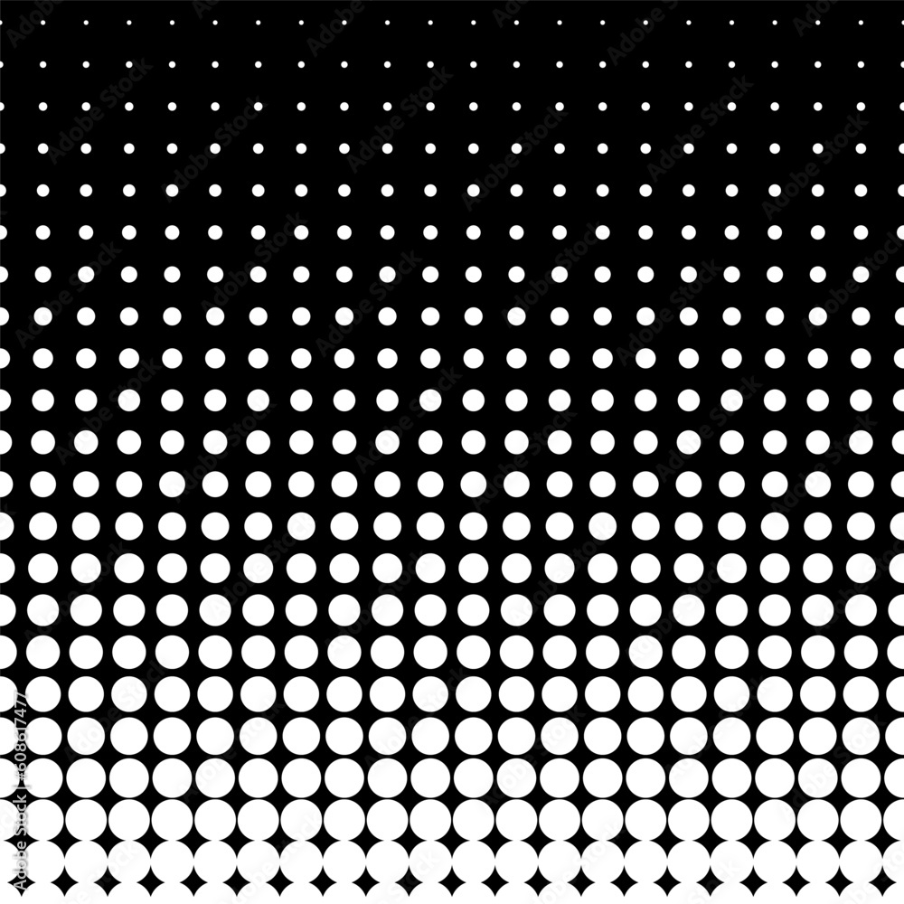 Halftone dot. Seamless pattern. Fade gradient. Background dots. Point ...