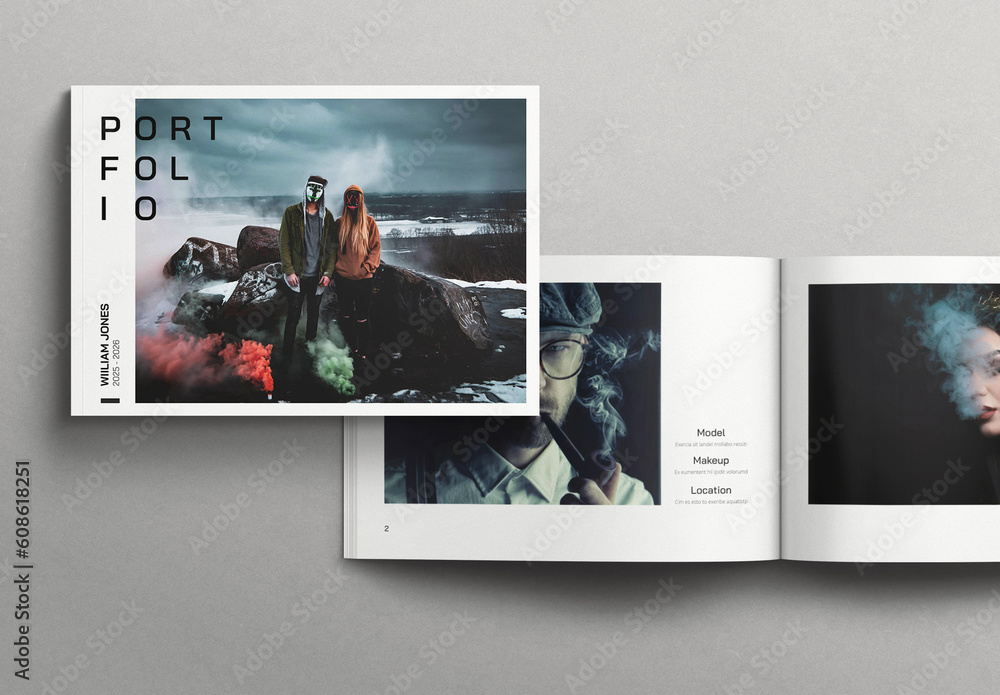 Photography Portfolio Template Landscape Stock Template | Adobe Stock