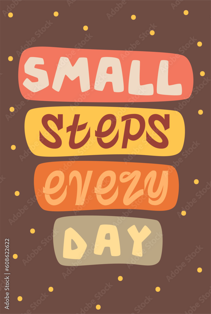 Bohemian nursery poster. Motivational banner in boho style. Cute text ...