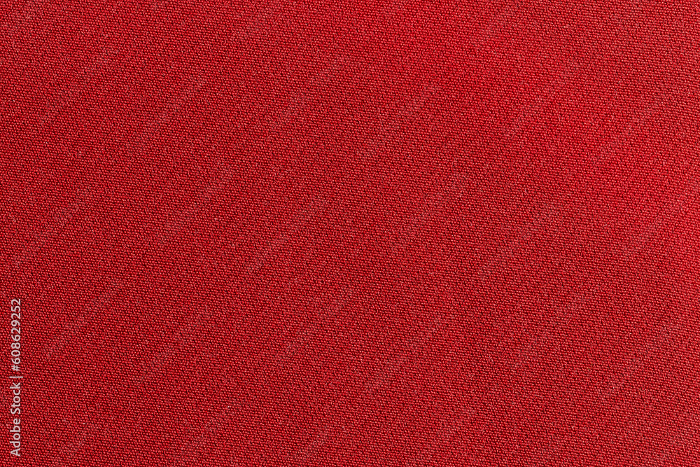 Red color fabric cloth polyester texture and textile background. Stock ...