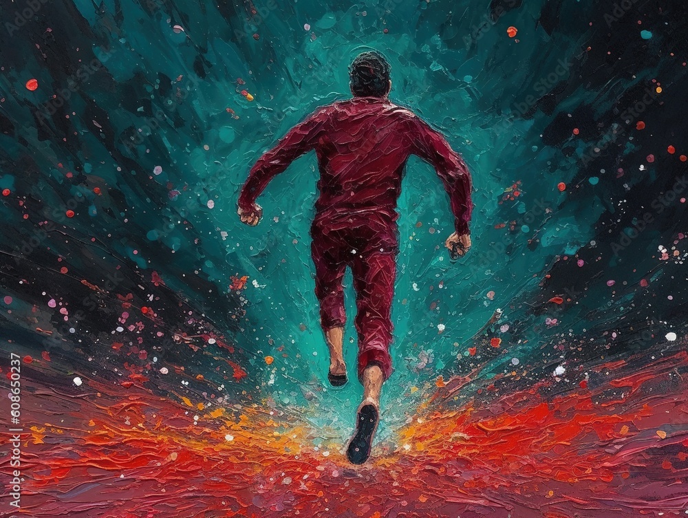 Running man. Design for Sport. Emblem for marathon and jogging ...