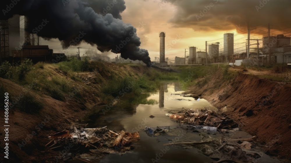 Contaminated water sources: Pictures showcase polluted waterways or ...