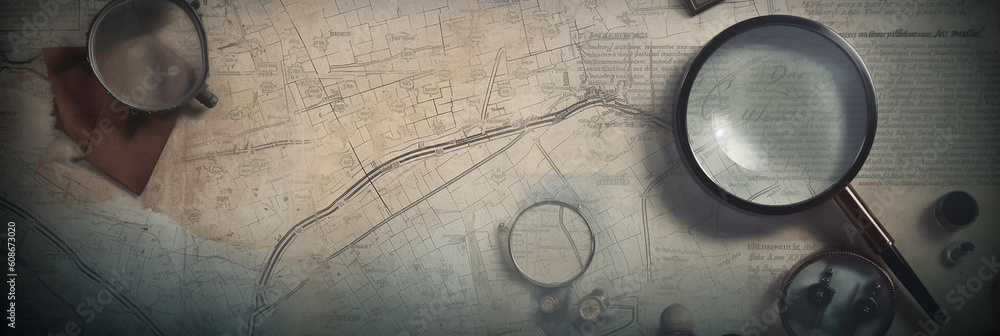 Vintage background on the theme of crime, police, detective ...