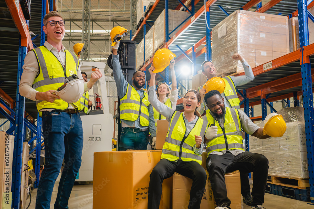Happy Warehouse Workers