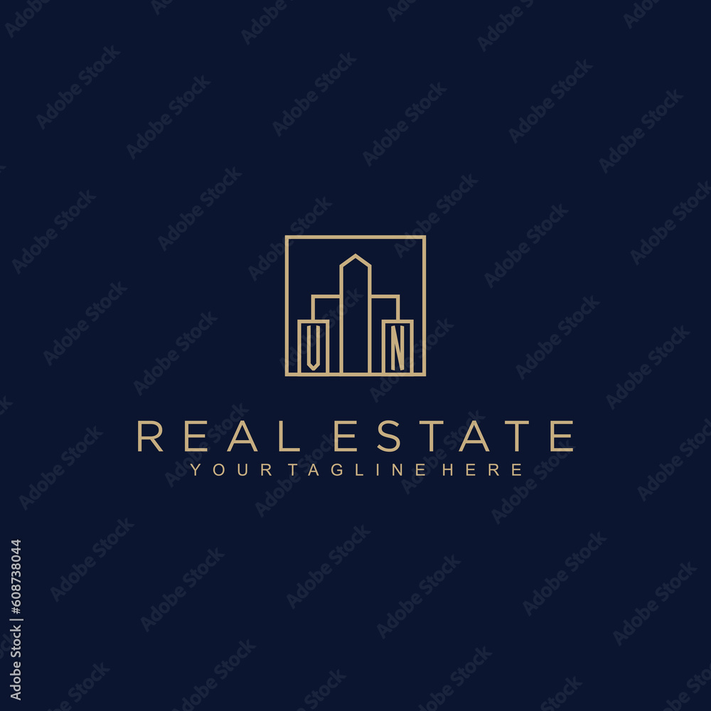 VN initials Real estate vector logo design Real estate logo Property ...