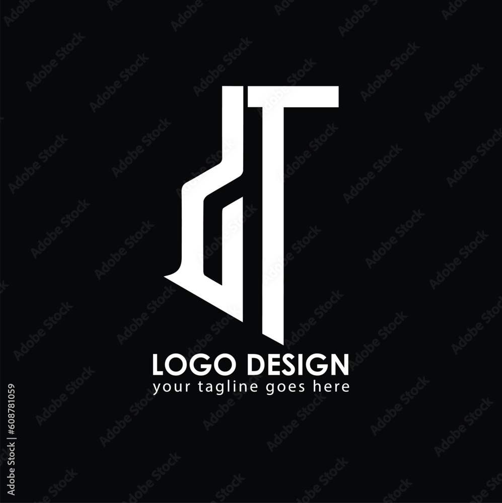 DT DT Logo Design, Creative Minimal Letter DT DT Monogram Stock Vector ...