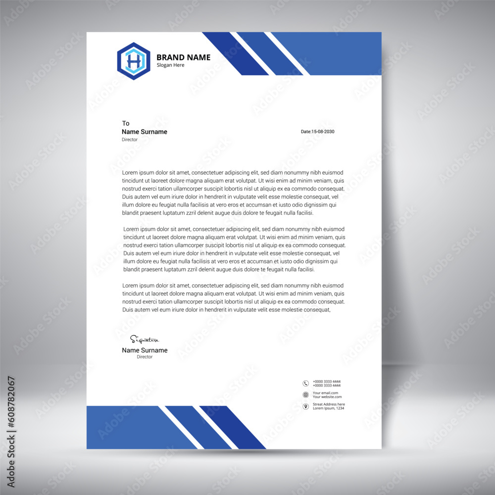 letterhead design, corporate modern letterhead design, creative and ...