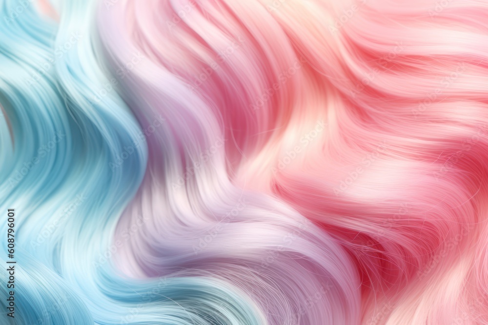 Pastel color curls, fashion hairstyle. Pink Hair texture background ...