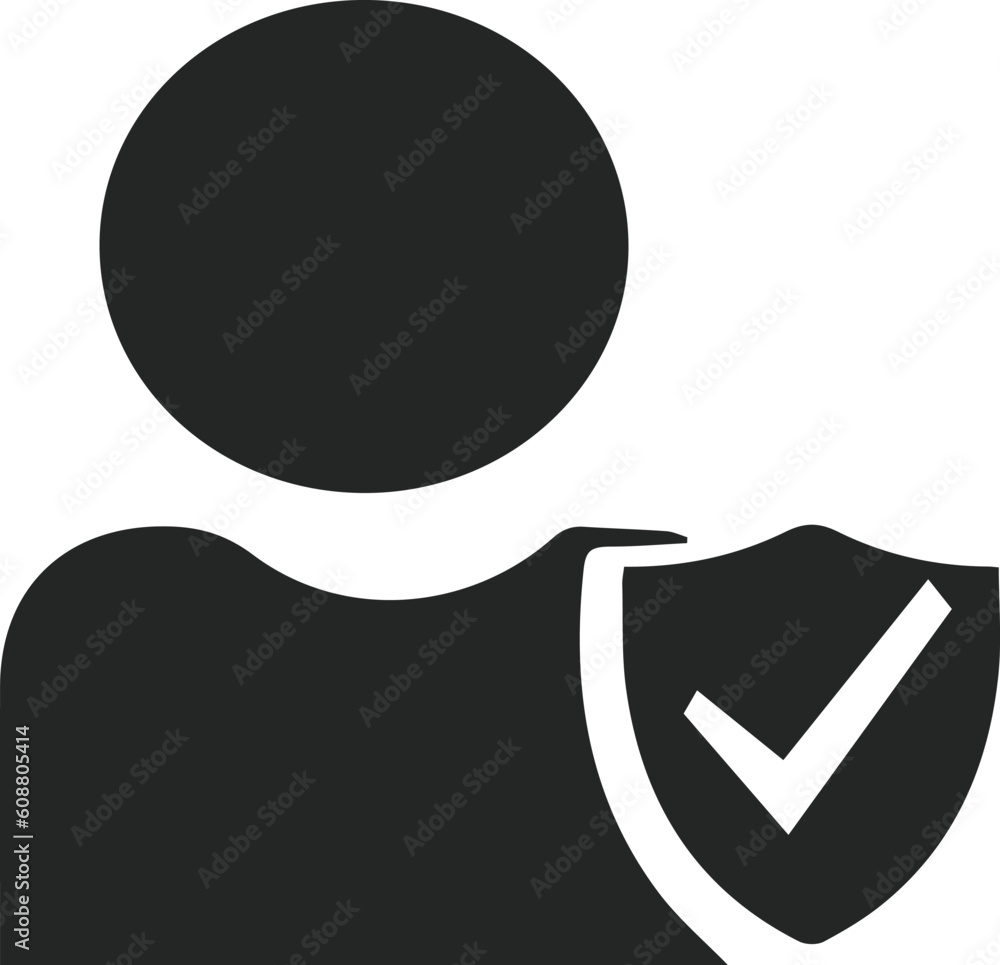 User safety Icon in trendy flat style. User User safety for your web ...