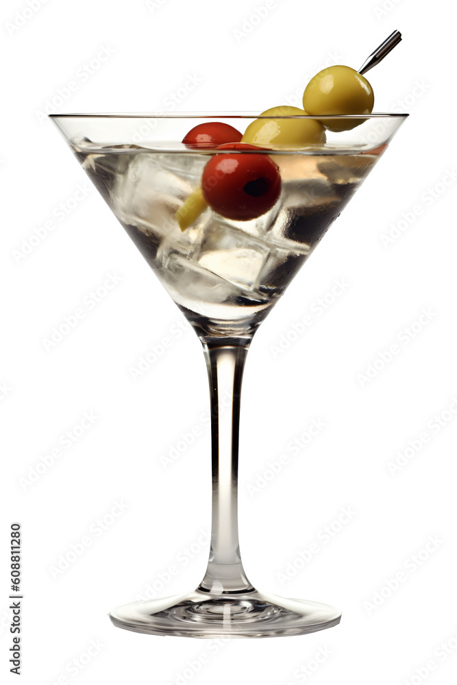 Martini drink coctail isolated on the transparent background PNG. AI ...