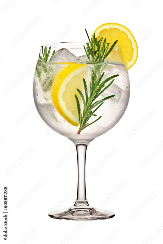 Gin fizz drink coctail isolated on the transparent background PNG. AI ...